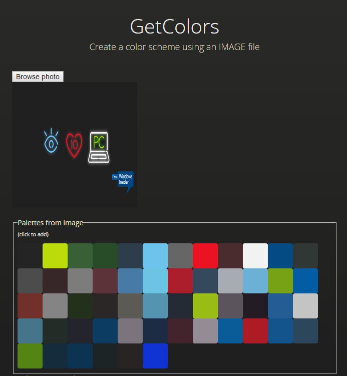 GitHub - jsoftgem/GetColorsApp: Create a color scheme using an IMAGE file